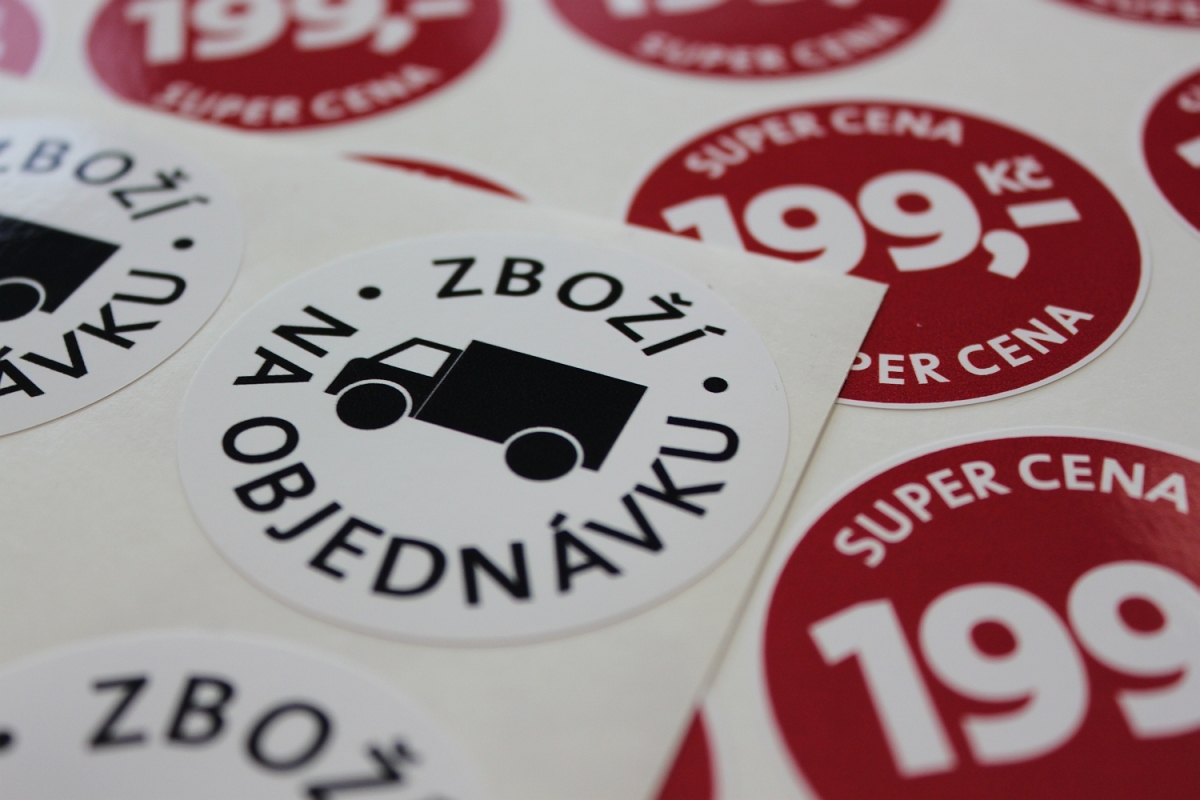 Tisk samolepek - sevendesign